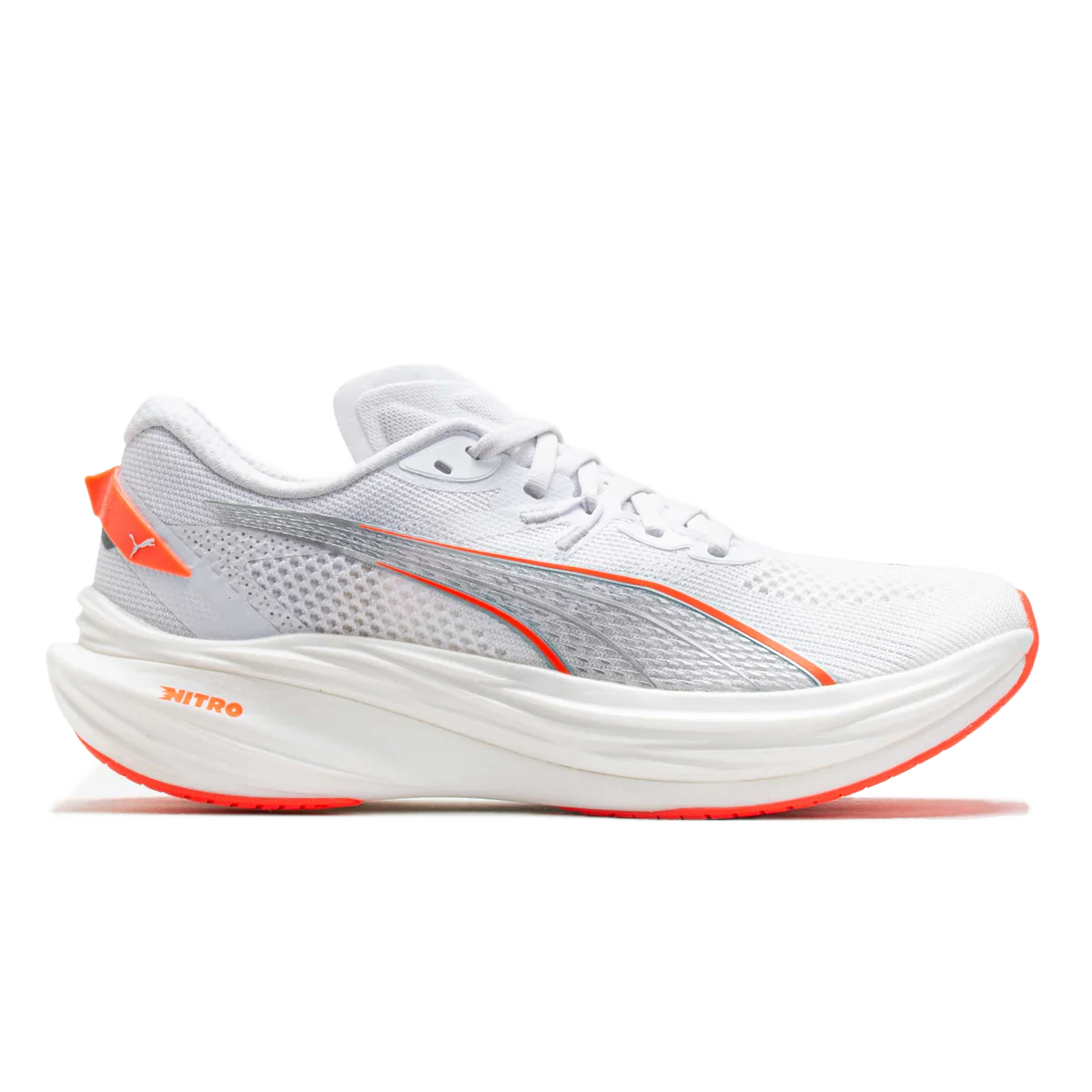 Puma Deviate Nitro 3 | Puma White/Glowing Red | Women's Neutral Running ...