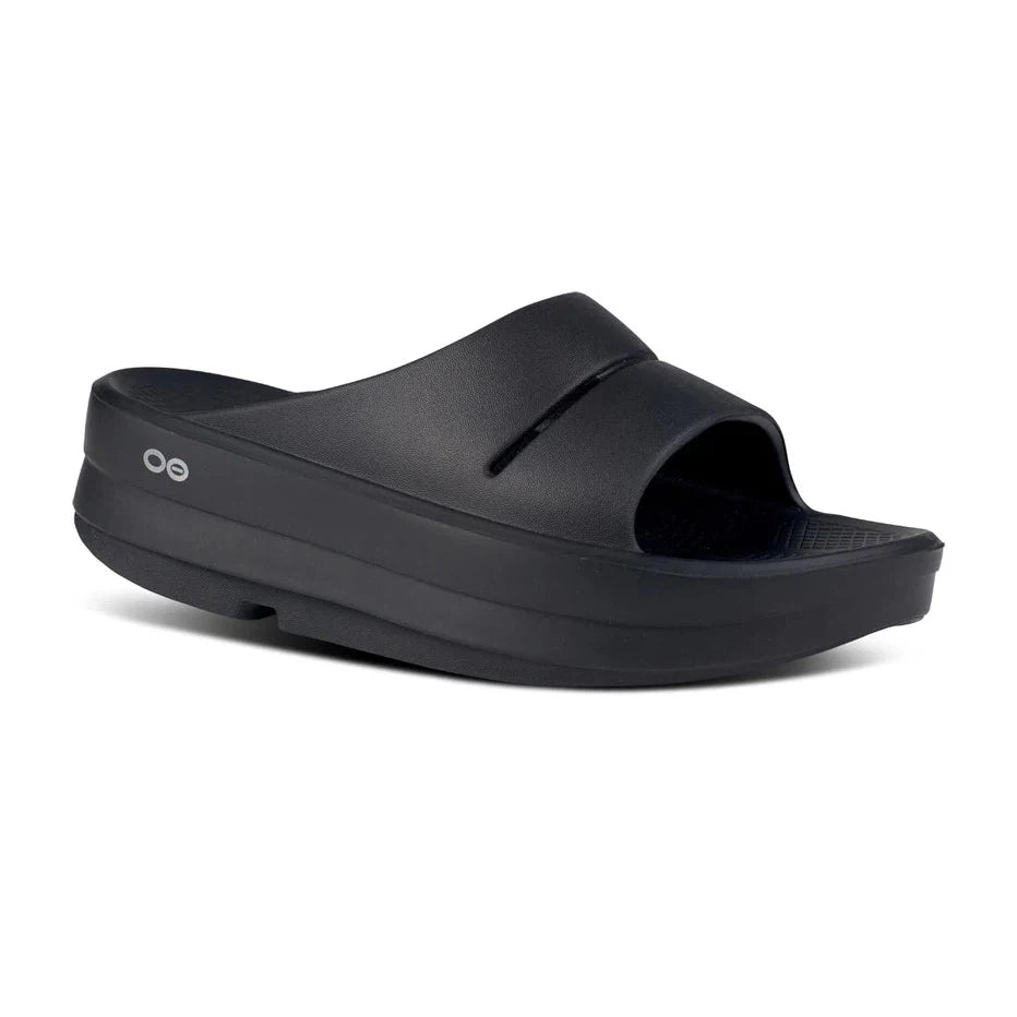 OOfos OOmega OOahh Slides | Women's | Black | Recovery Slides ...