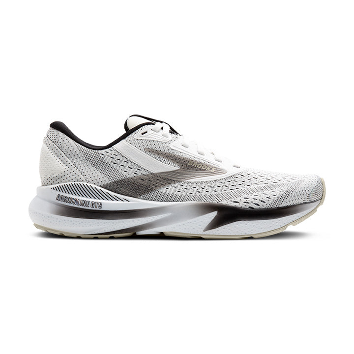 Brooks Adrenaline GTS 24 | White/Black/Pelican | Women's Stability ...