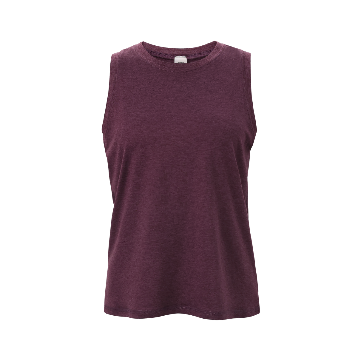 Athletic Annex | High Neck Crop Tank Top | Heather Fig | Women's ...