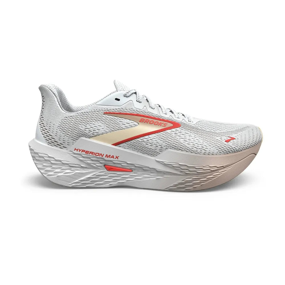 Brooks Hyperion Max 2 | White/Peach/Coral | Women's Neutral Running ...