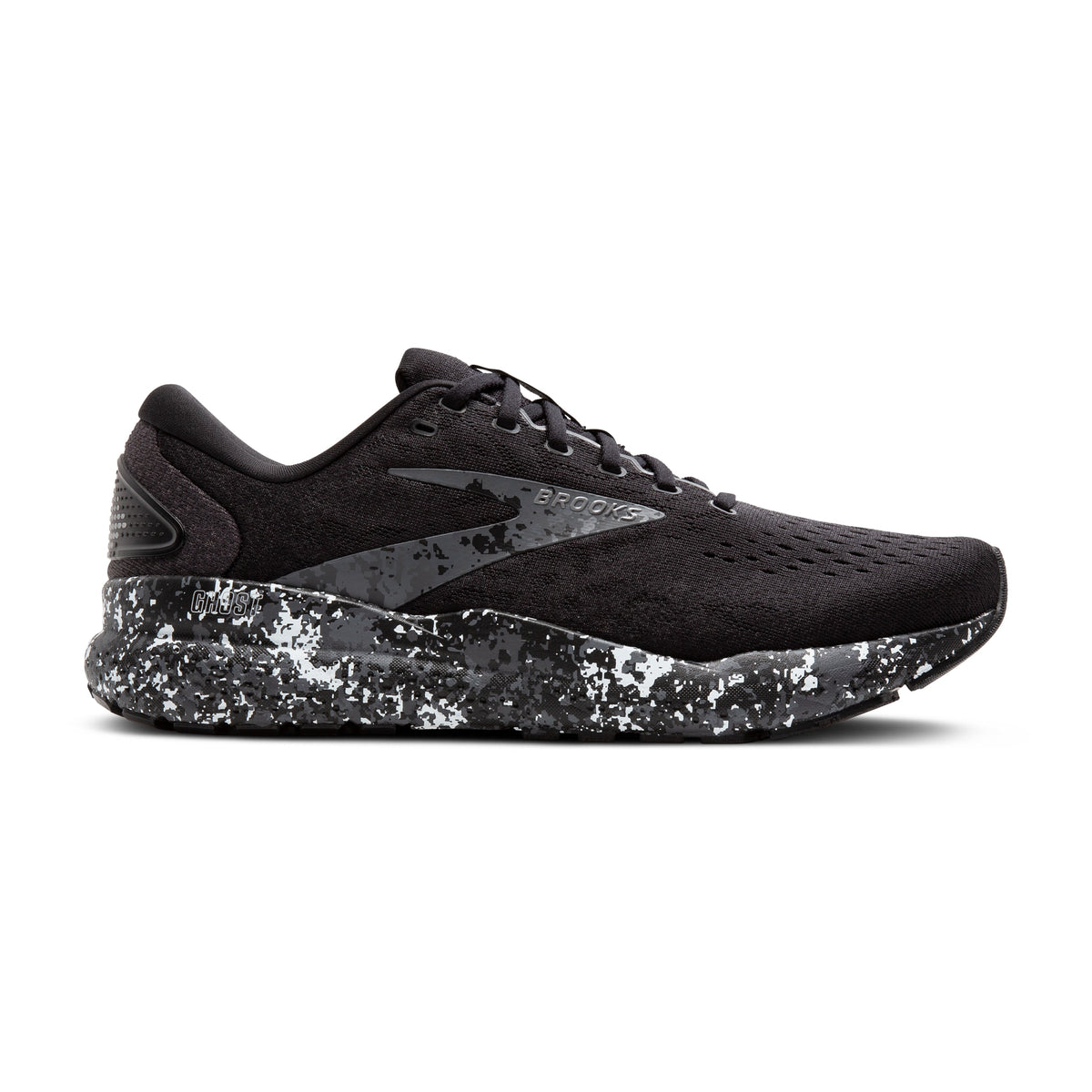 Brooks Ghost 16 - Black/Iron/Lava | Brooks Shoes For men – Athletic Annex