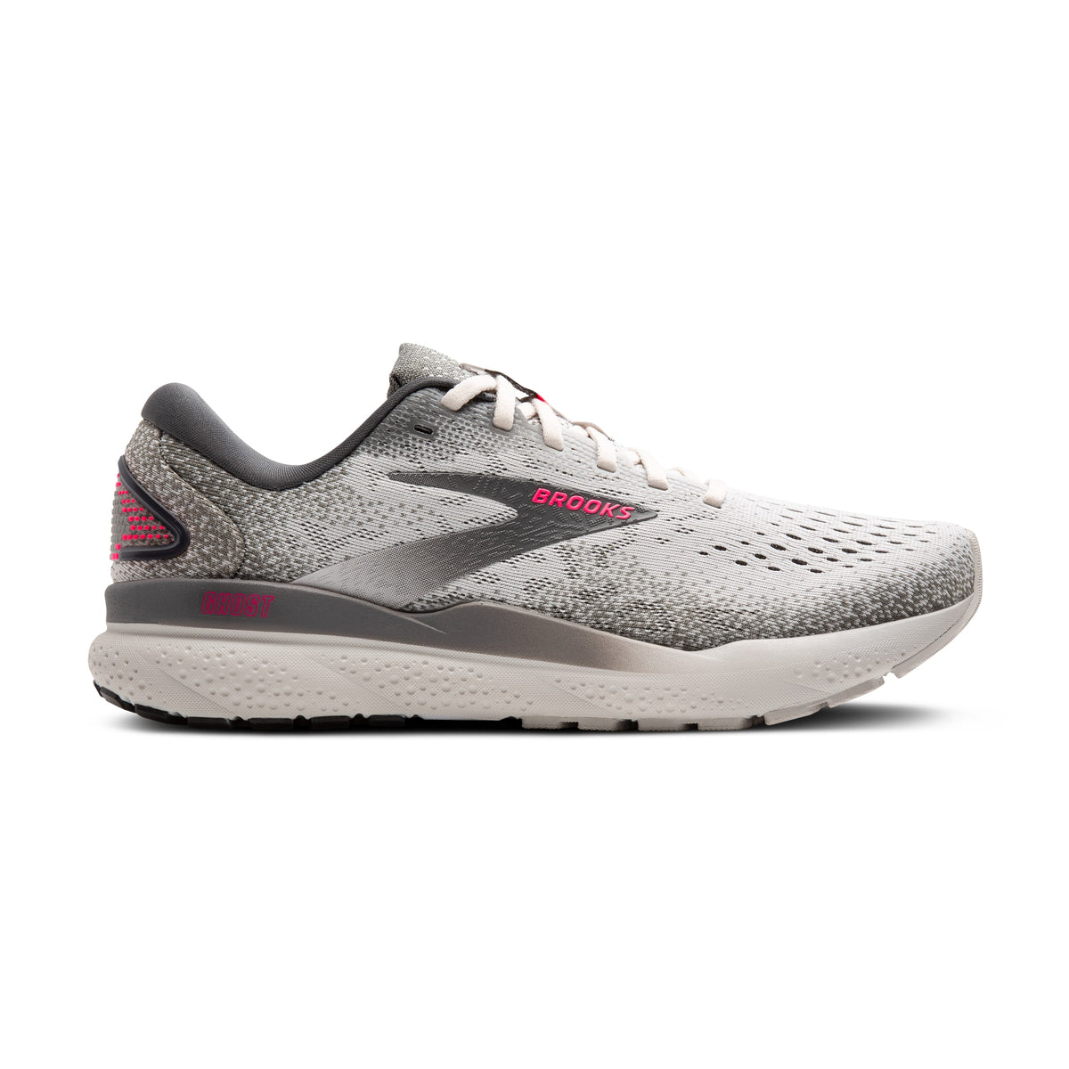 Brooks Ghost 16 Women's - Grey/Gargoyle/Pink – Athletic Annex