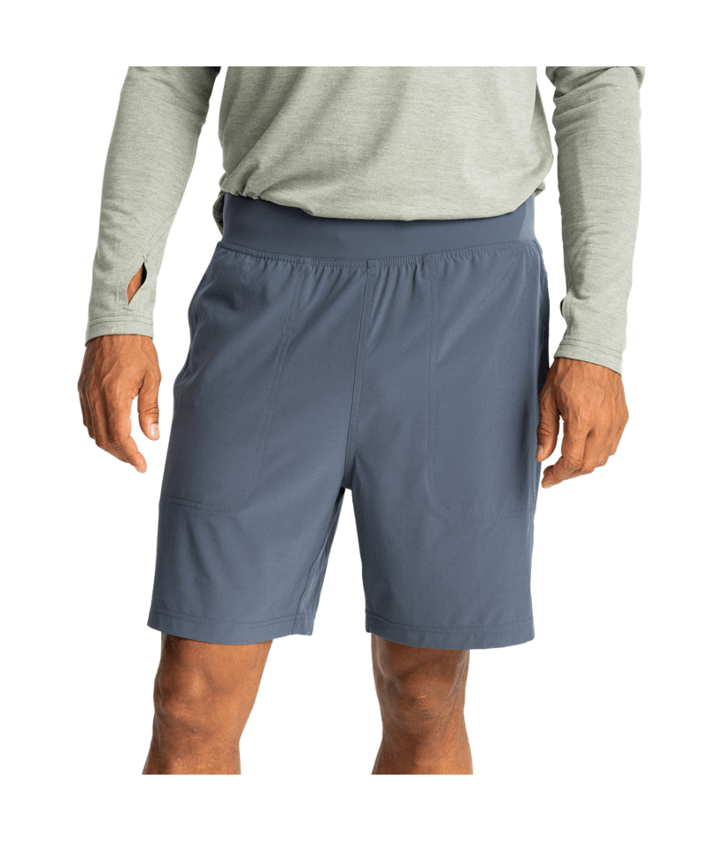 Free Fly Bamboo-Lined Active Breeze Short 7" | Blue Dusk II | Men's ...