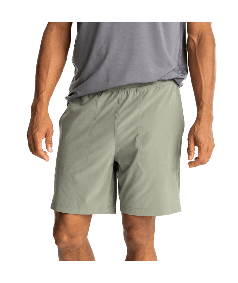 Free Fly Bamboo-Lined Active Breeze Short 7" | Agave Green | Men's ...