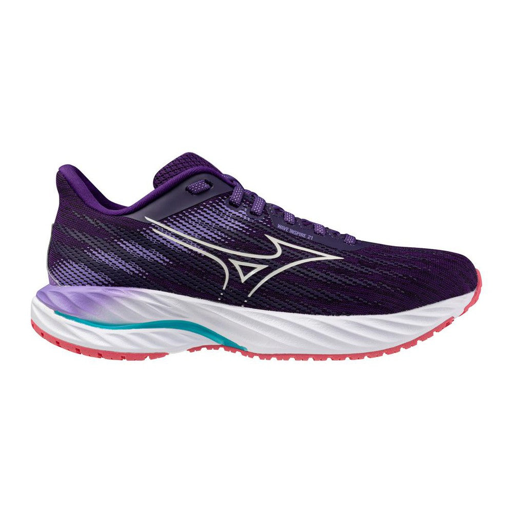 Mizuno Wave Inspire 21 | Vintage Indigo/White | Women's Stability ...