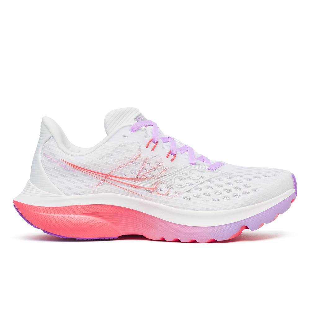 Saucony Kinvara 16 | White/Crocus | Women's Lightweight, Responsive ...