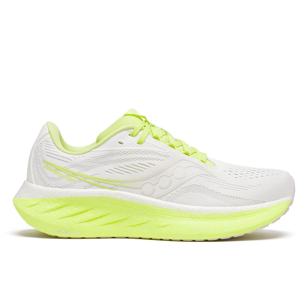 Saucony Ride 18 | White/Sunny | Women's Neutral Running Shoes ...